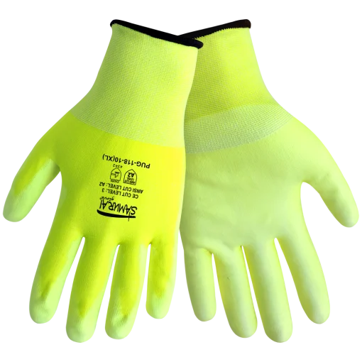 Guante Samurai Alta visibilidad Ultra Ligero Nivel de Corte 2 – PUG-118 ...