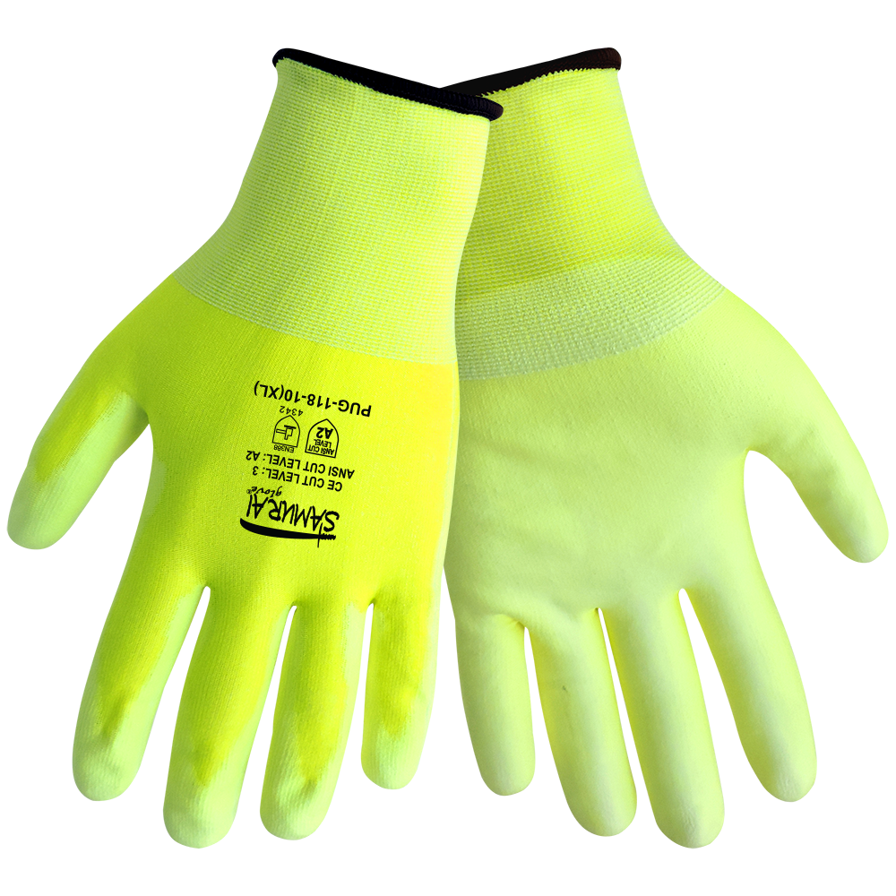 Guante Samurai Alta visibilidad Ultra Ligero Nivel de Corte 2 – PUG-118 ...